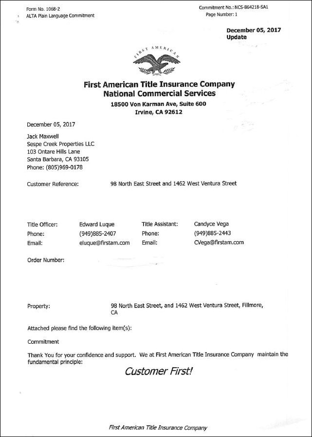 Preliminary Report